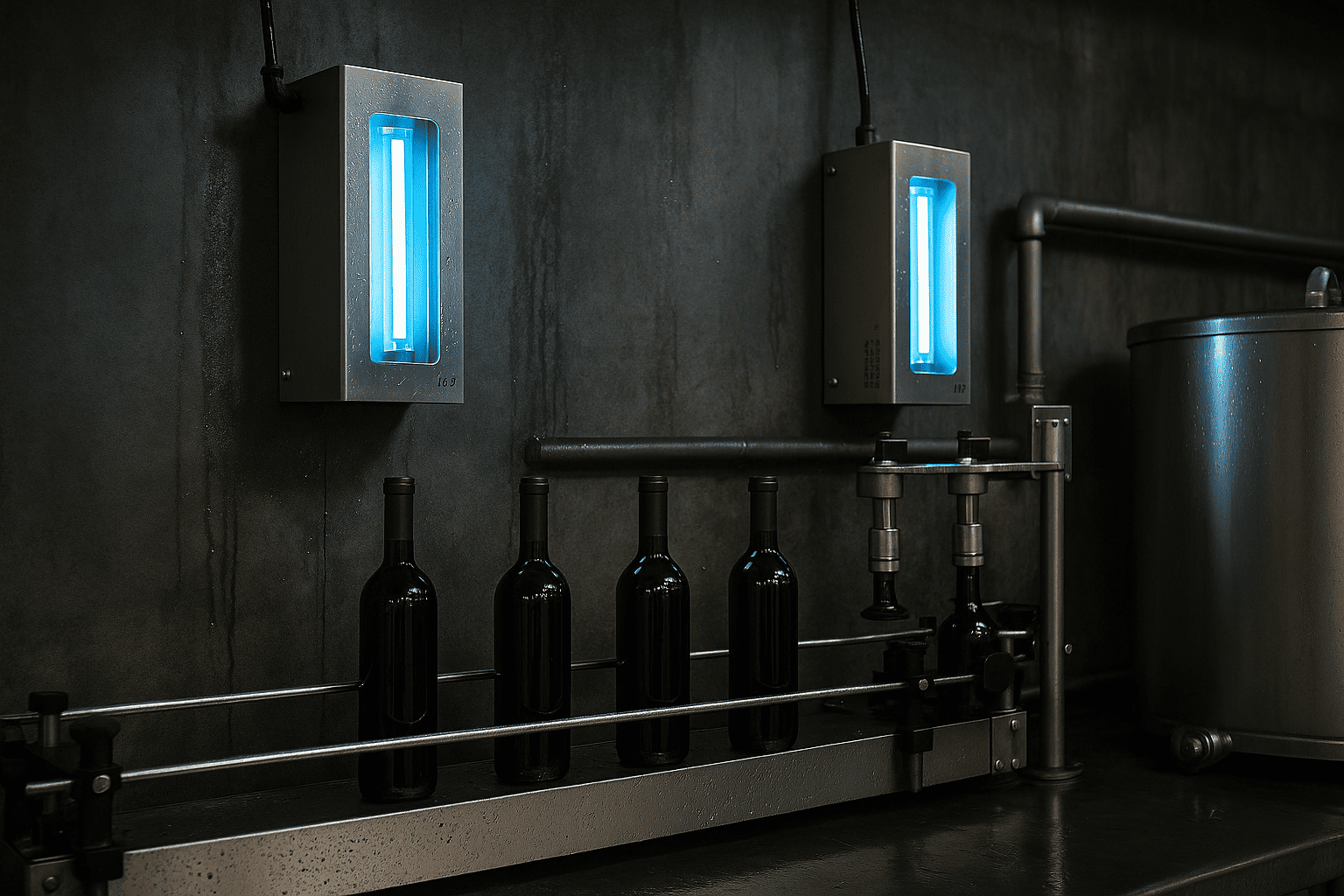 UV Air Disinfection for Bottling Zones in Wine Production - UVL