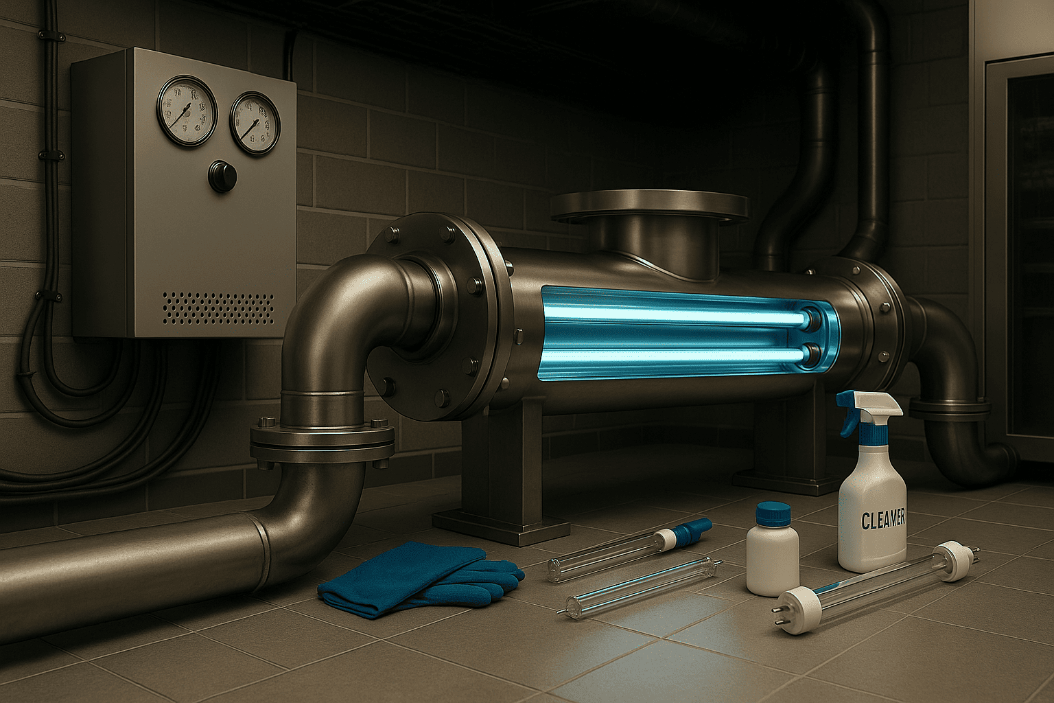 UV Disinfection System Maintenance in Wastewater - UVL